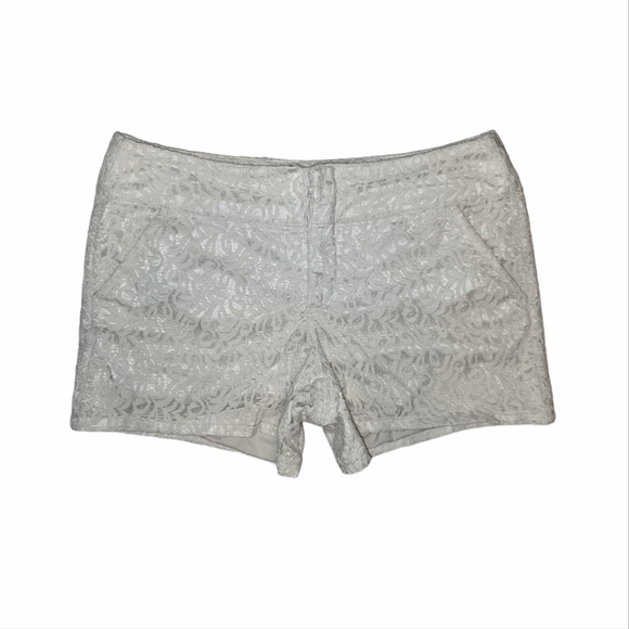 one 5 one | Shorts | One 5 One Ivorycream Floral Lace Short Shorts Size ...